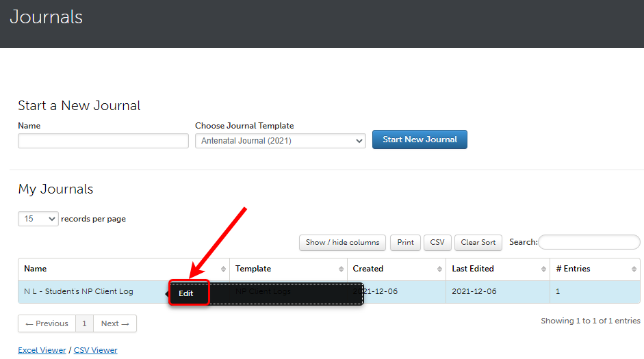 ePortfolio journals (Original) - eLearning - University of Queensland